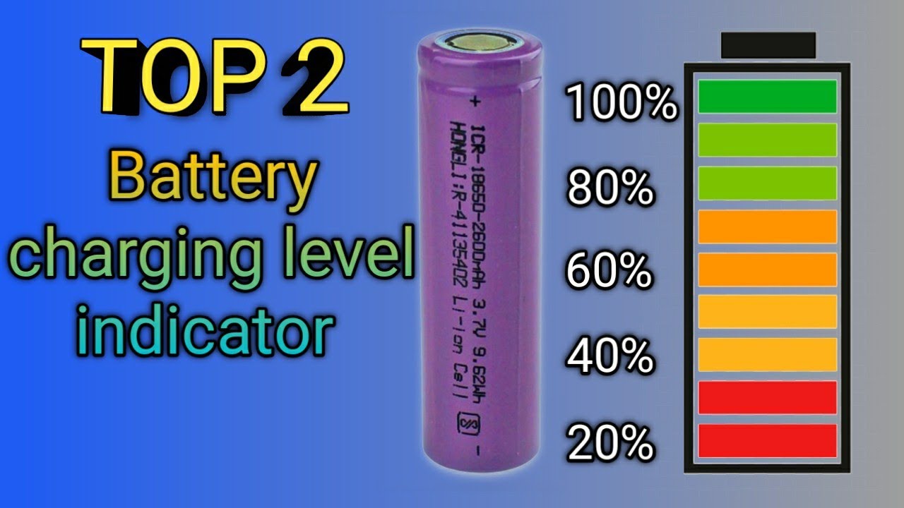 Top Two 3.7volt Battery Charging Level Indicator@crazymrare - YouTube