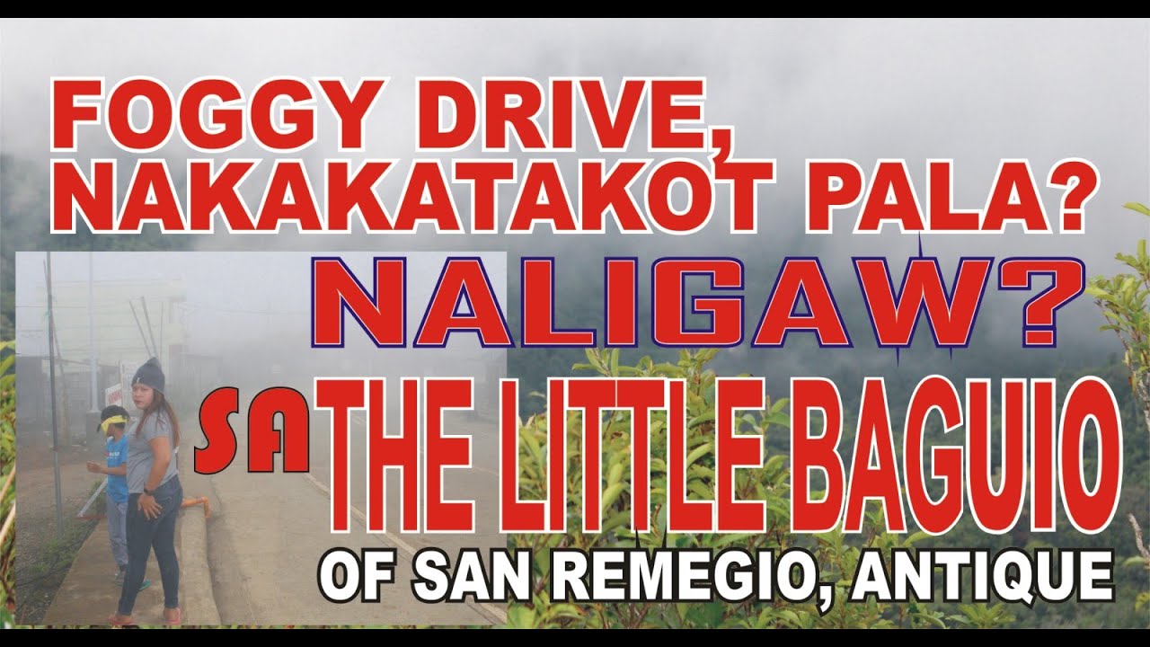 DRIVE through with FOGGY ROAD and heavy rains at Little Baguio of ...