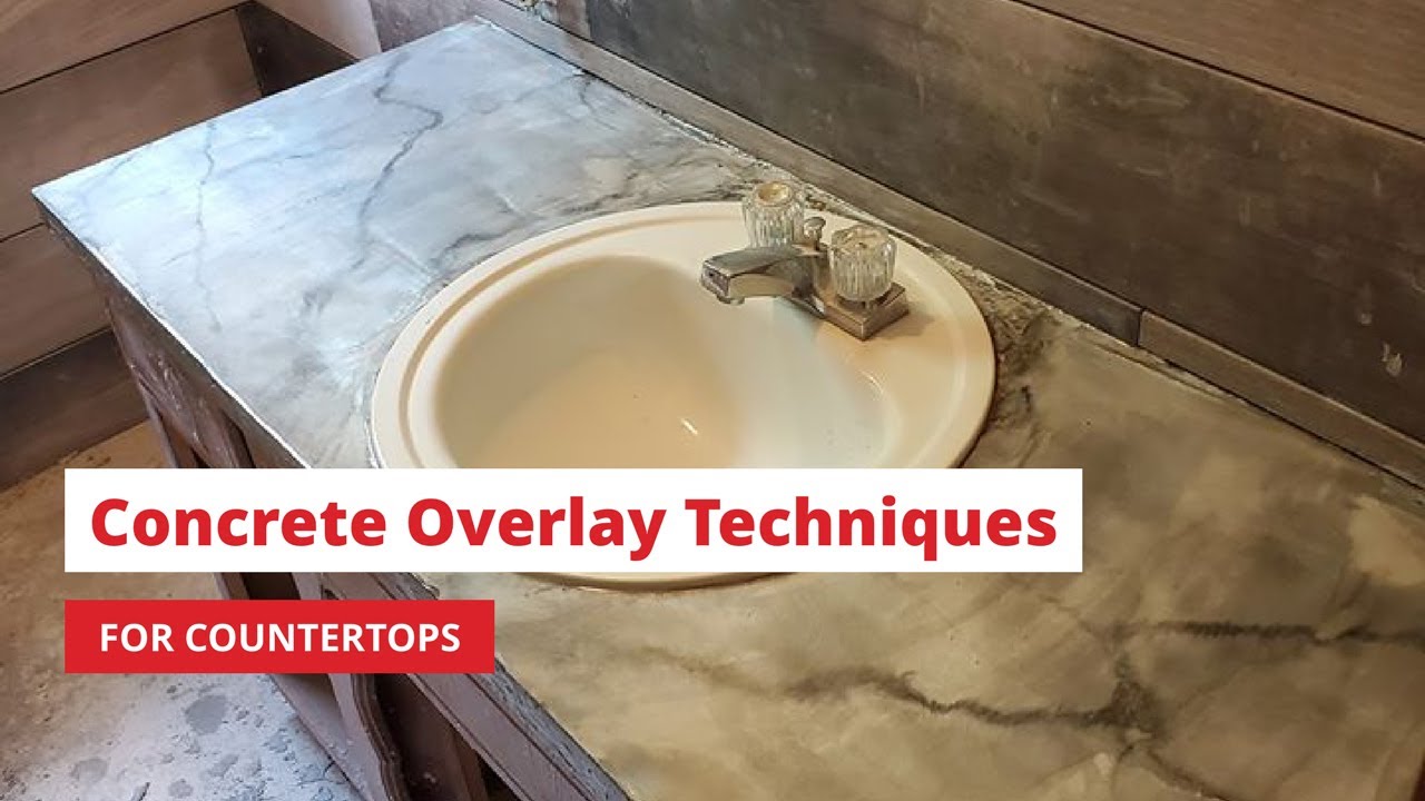 Concrete Overlay Techniques for Countertops - YouTube