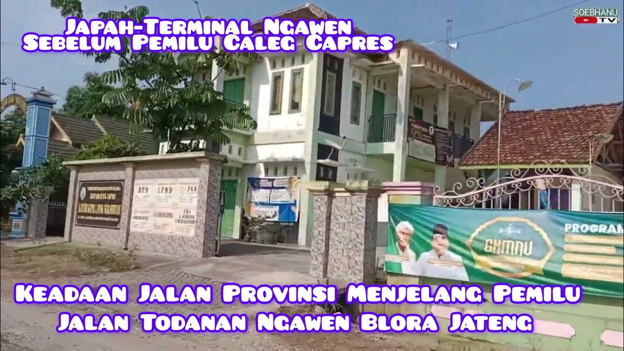 Perjalanan Pedesaan Indonesia Blora Jawa Tengah Padaan Sampai Terminal Ngawen - YouTube