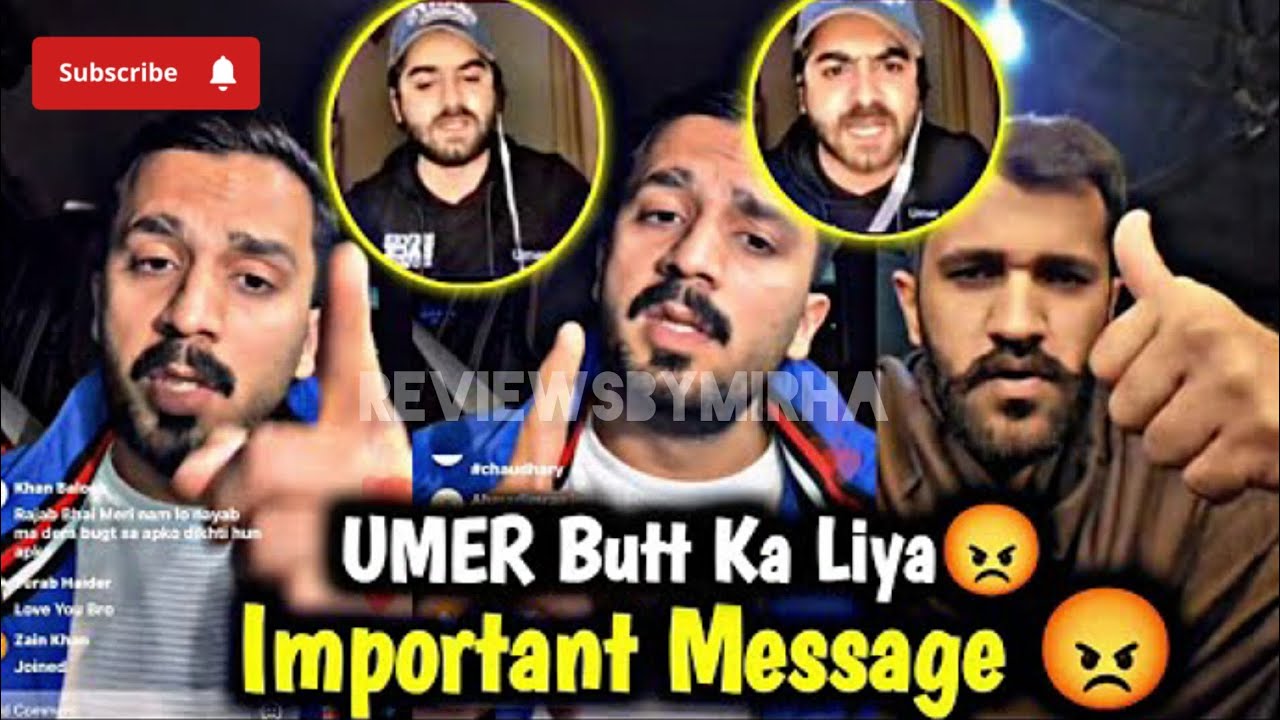 Rajab Butt Reply To Umer Butt | Mann Dogar And Umer Butt Fight @Reviewsbymirha - YouTube
