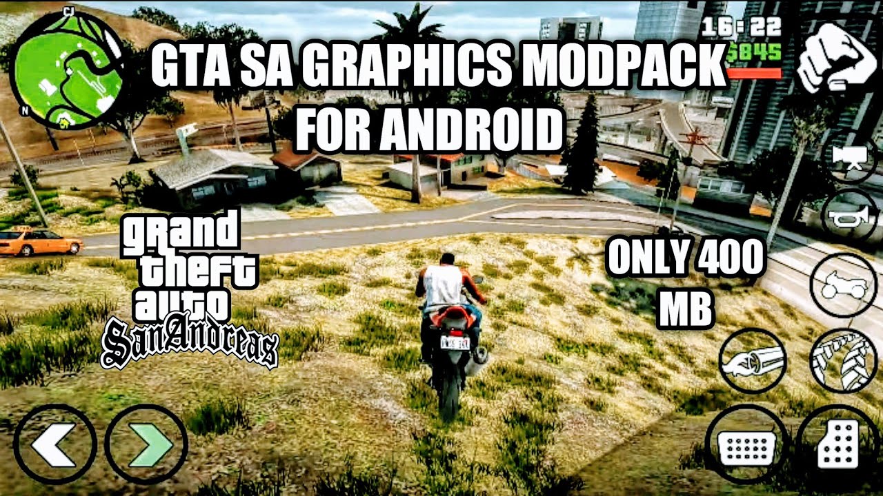 GTA V GRAPHICS MODPACK - GTA SA ANDROID || SUPPORT ALL DEVICES - YouTube