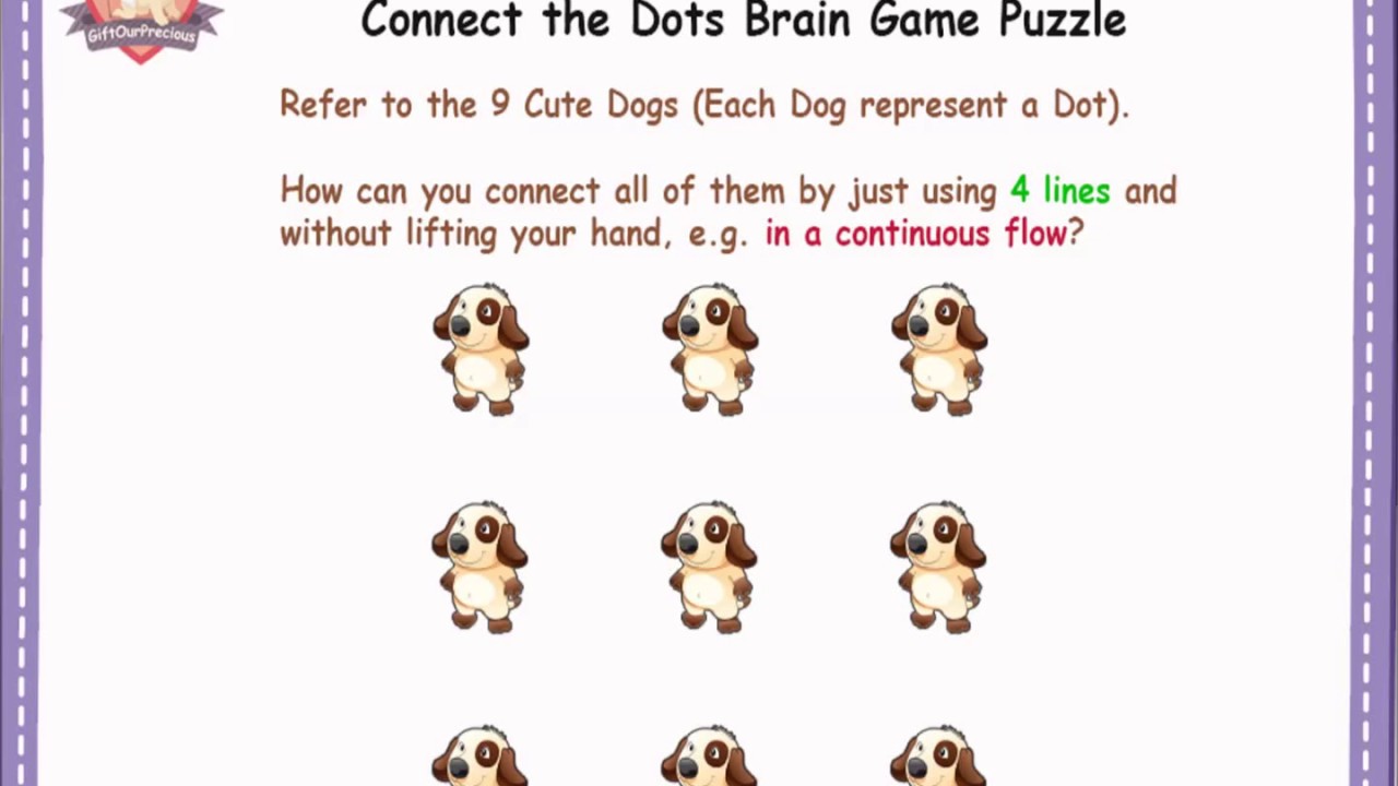 Connect the Dots Brain Game Puzzle Answer - www.GiftOurPrecious.com ...