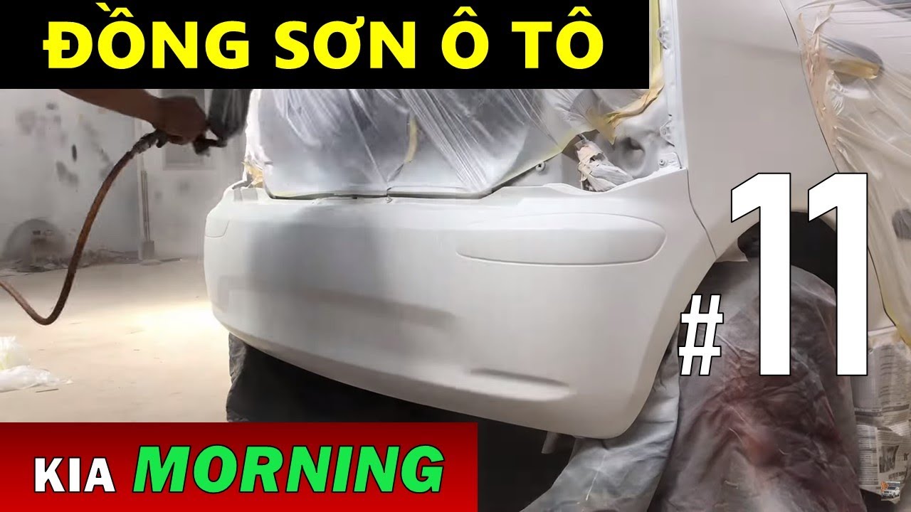 (Guided painting car for beginners) KIA Morning - UD White solid ...