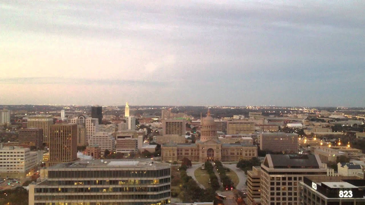 Austin Capitol Sunset Time Lapse Video - YouTube