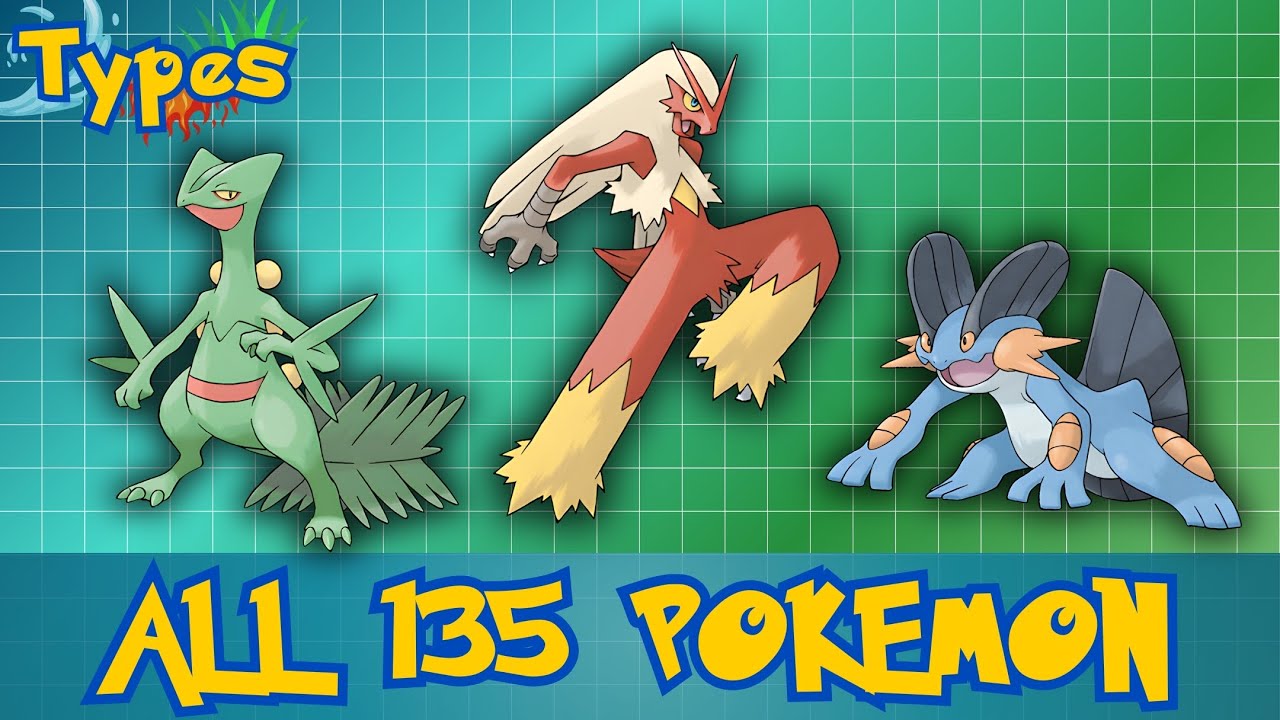 ALL 135 POKEMON 3rd GEN - Hoenn Region - YouTube