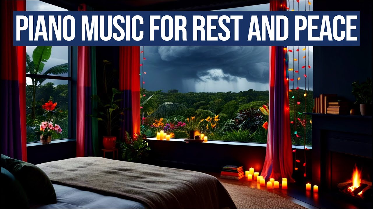 Piano Music in the Cozy Bedroom 🎹🕯️ - Relaxation • Sleep • Peace ...