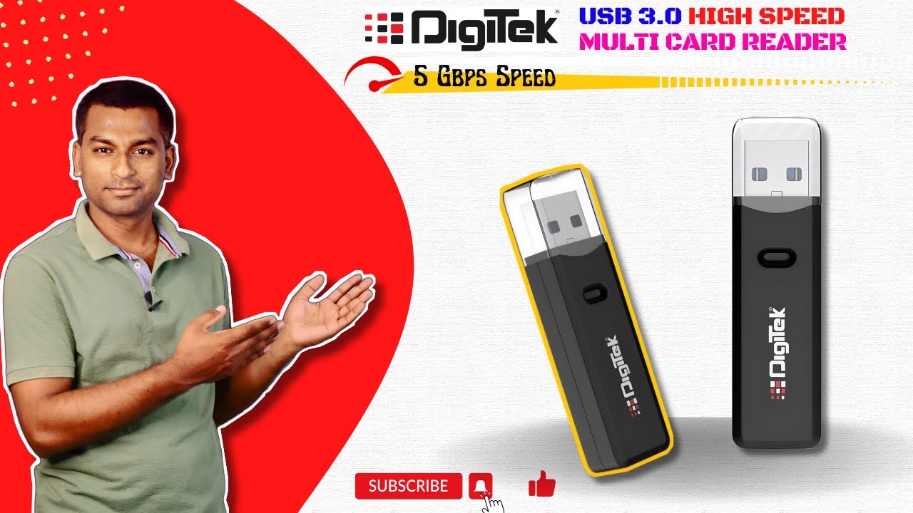 DigiTEK USB 3.0 High Speed Card Reader | best card reader | - YouTube