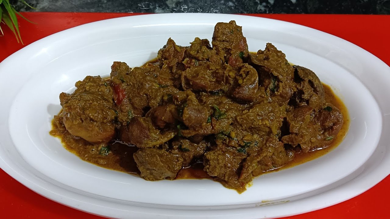 Chicken Pota Kaleji Recipe|Chicken Liver Gizzards masala curry| pota ...