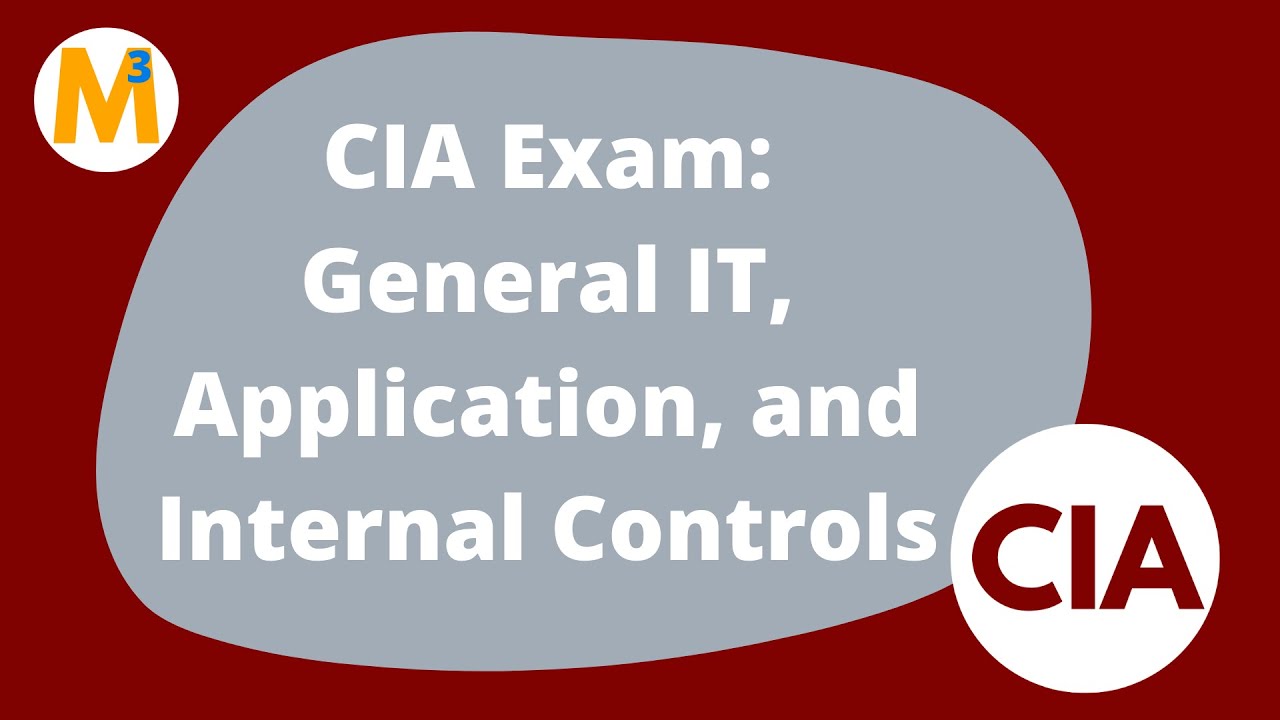 CIA Exam - IT general controls, application controls, and internal ...