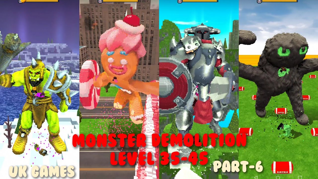 Monster Demolition- Giants 3D | Level 35-45 | Gameplay | Playstore ...