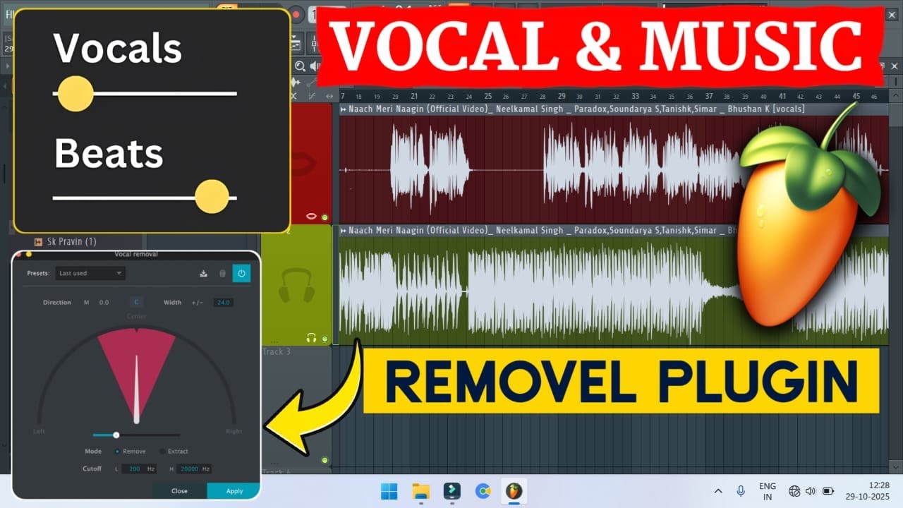 vocal remover plugin fl studio | vocal remover vst | Fl Studio Sikho ...