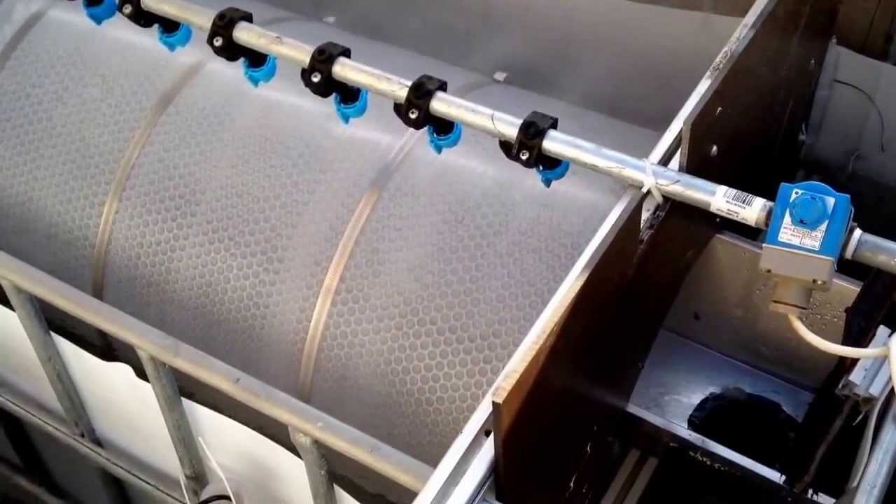 Trommelfilter erster Test - YouTube