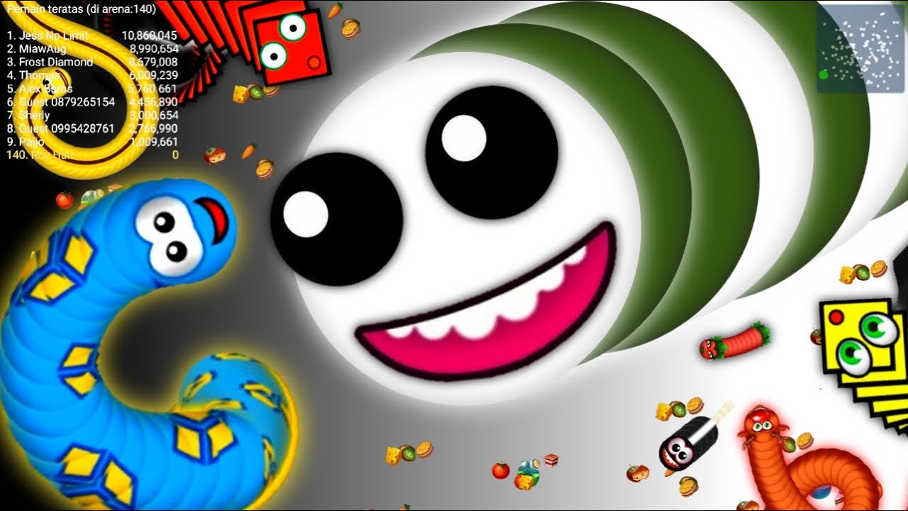 Worms Zone Magic Full Trap 🐍 #239 - Tiny Worm vs Giant Worm - WormsZone.io - YouTube