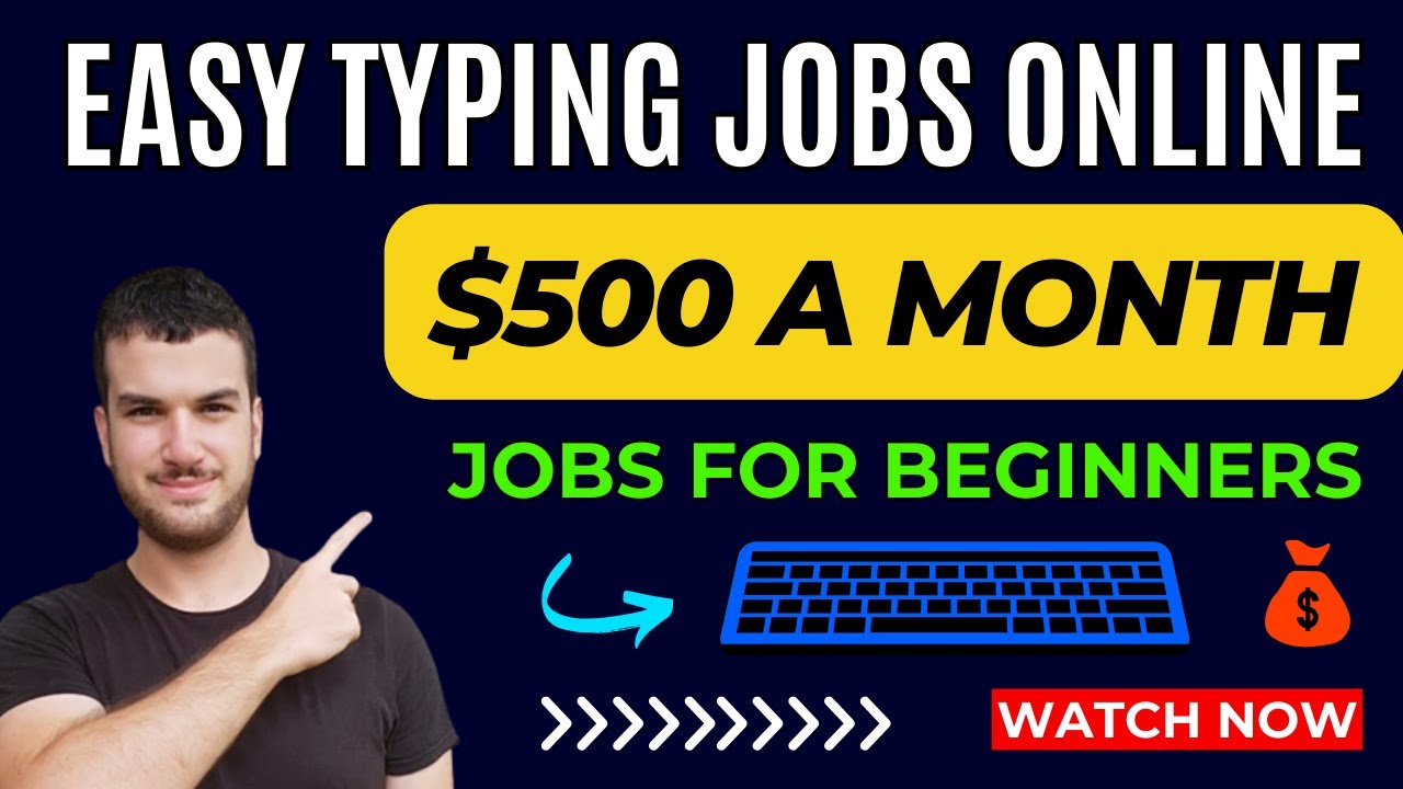 Easy Typing Jobs Online That Require No Experience - Earn Money Online ...