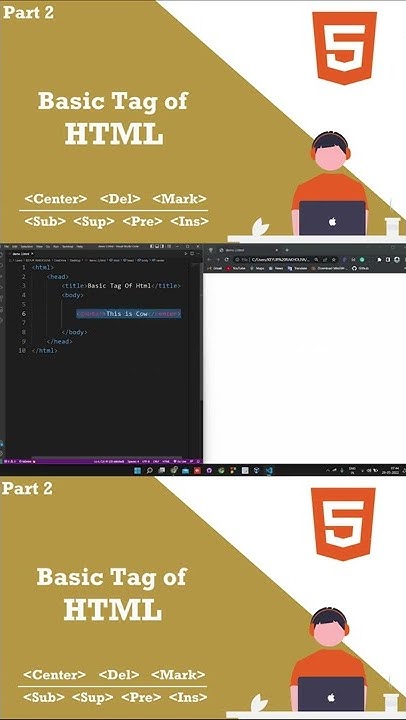 Basic Tag of HTML # Shorts - YouTube