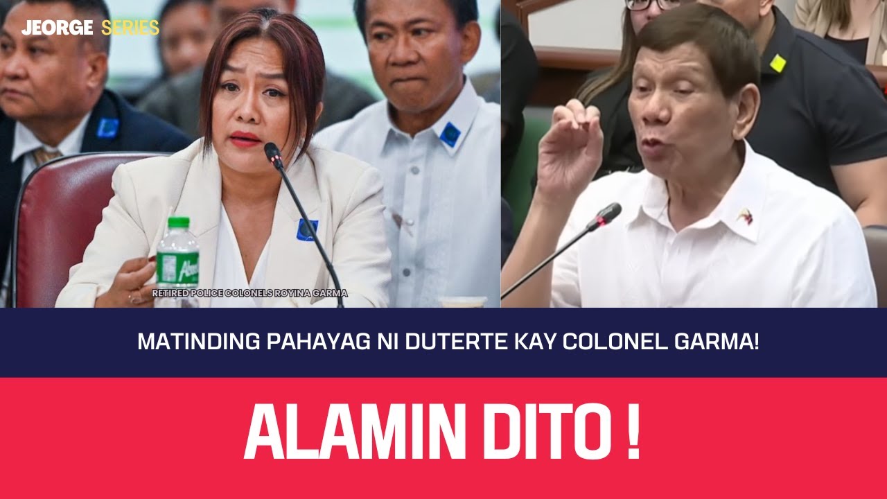 Matinding Pahayag ni Duterte kay Colonel Garma! - YouTube