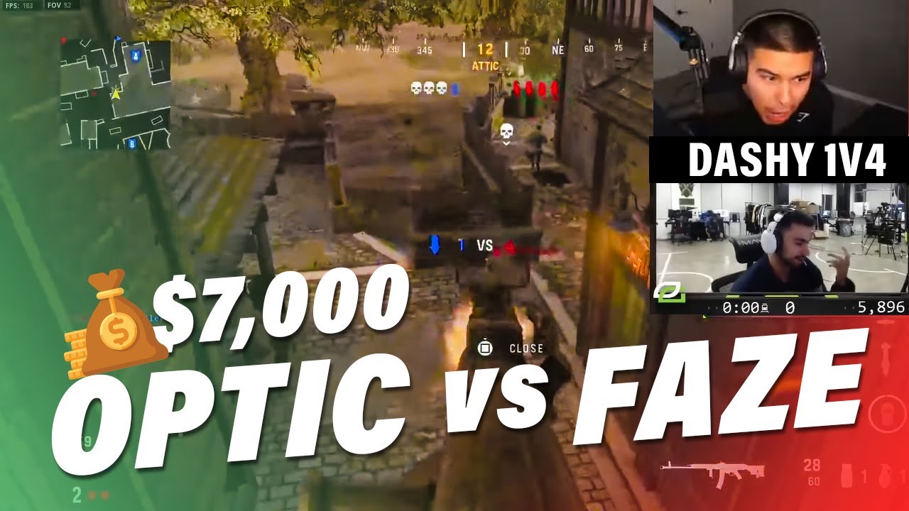 OPTIC TEXAS VS FAZE! DASHY NASTY 1V4! | $7000 GB Tournament Grand Final ...