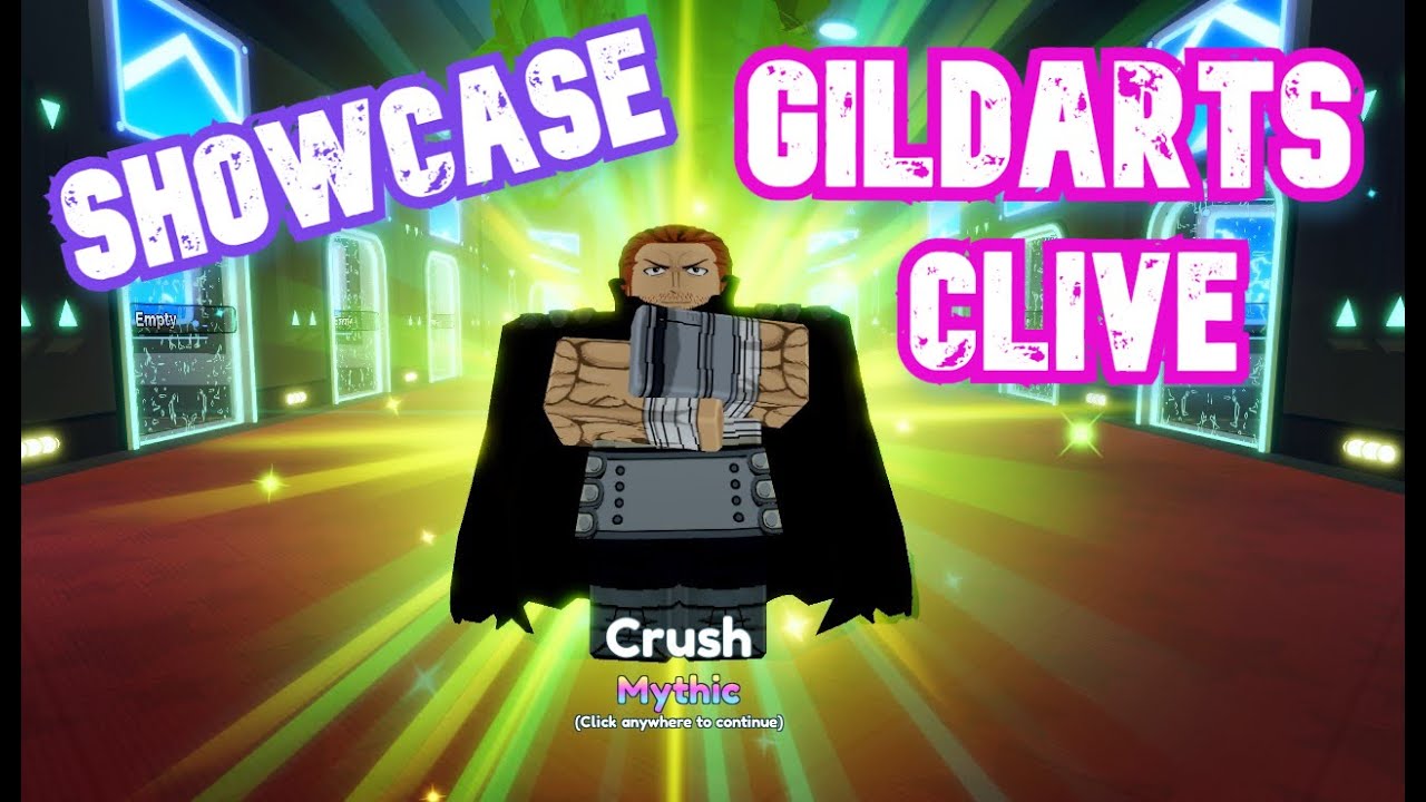EL PODEROSO Gildarts Clive ( CRUSH ) SHOWCASE EN ANIME ADVENTURES - YouTube
