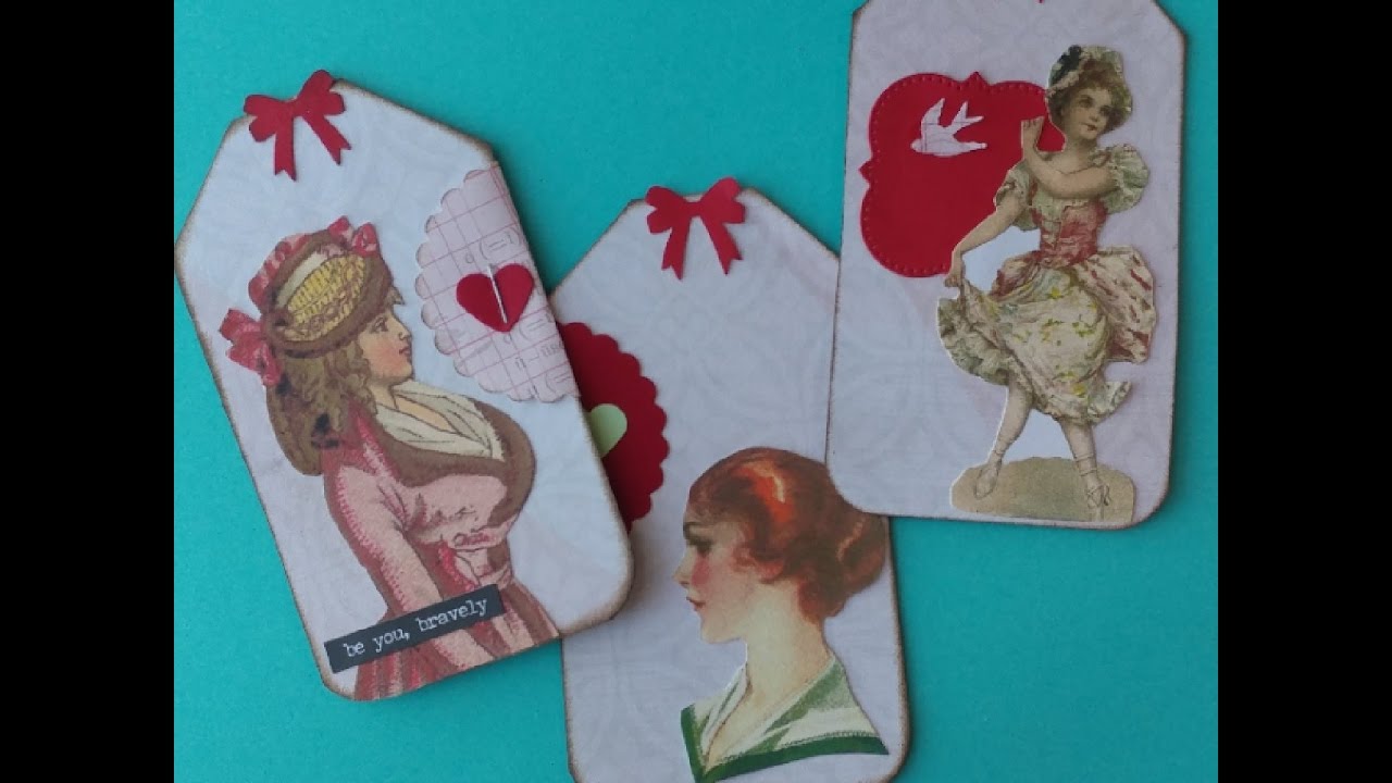 Vintage Ladies Tags Tutorial - YouTube