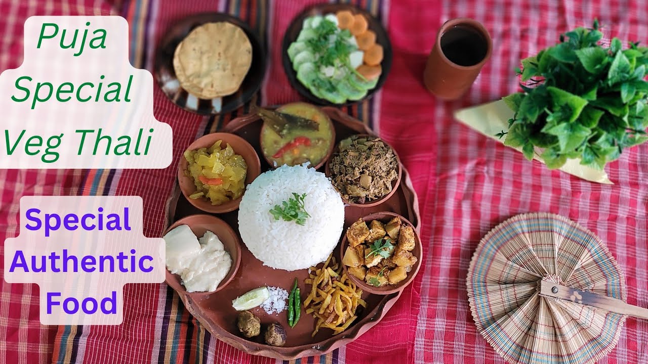 Navratri Special Veg Thali || Durga Puja Veg Thali || Indian Authentic ...