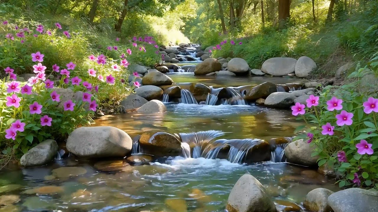 Relax Instantly with Gentle River Sounds & Calm Water Flow for Deep ...