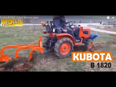 Kubota B 1820. Pulluk deneme, japon