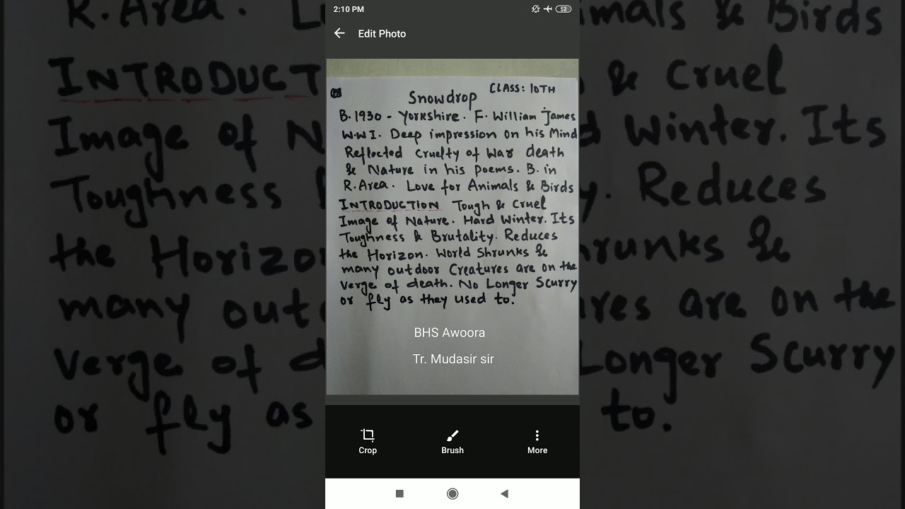 Poem: Snowdrop introduction - YouTube