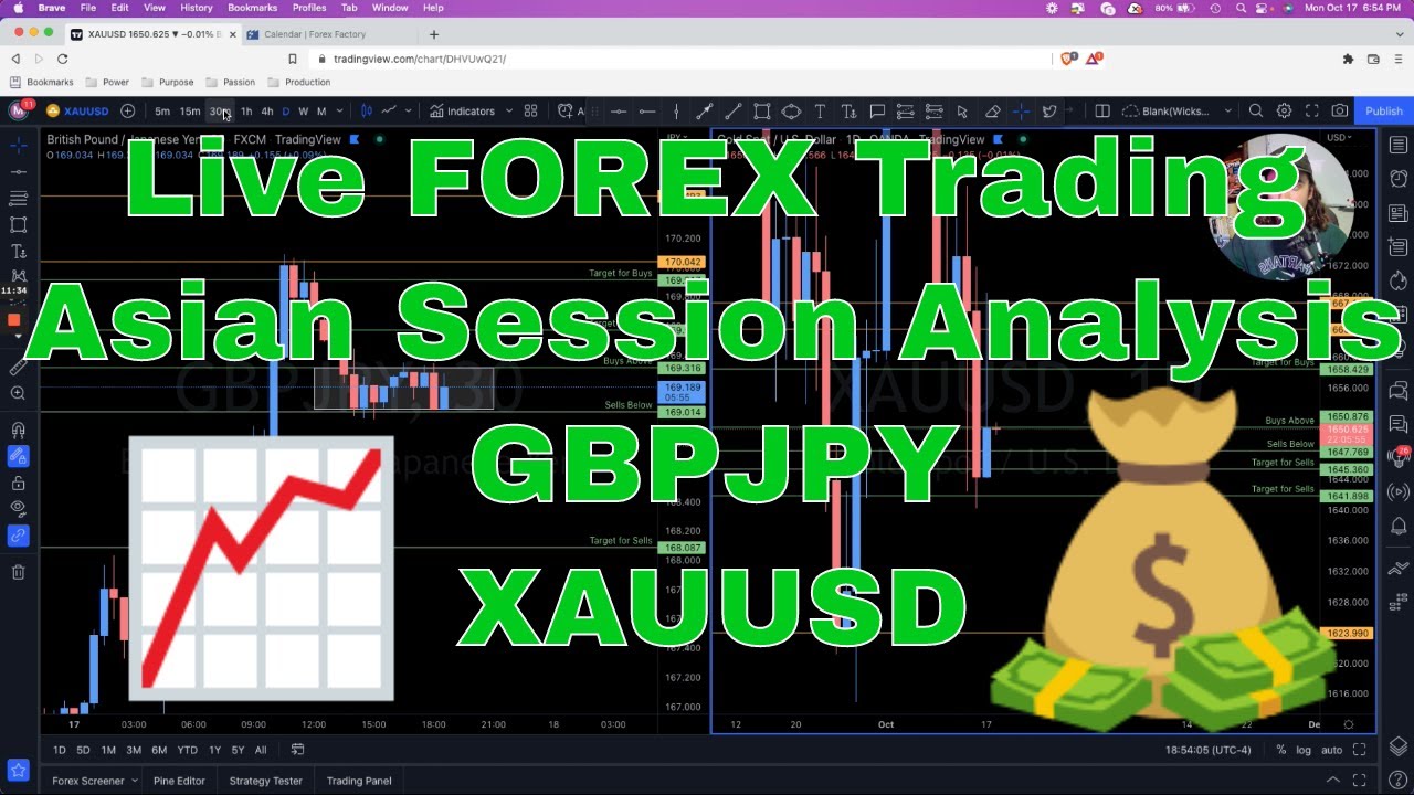 FOREX TRADING - Asian Session Analysis 10/17/2022 - GBPJPY & XAUUSD ...