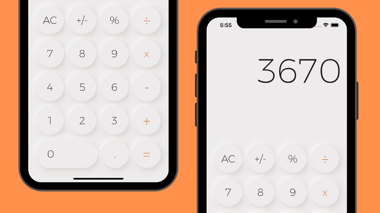 Flutter Neumorphic Calculator Design Youtube