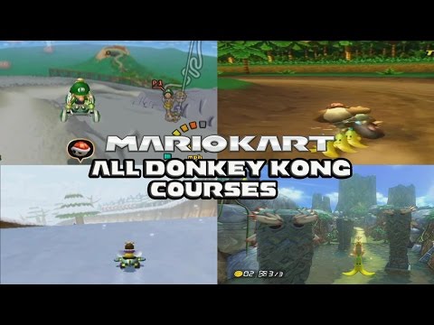 Mario Kart - Evolution of All Donkey Kong Courses ( 1996 - 2014 )