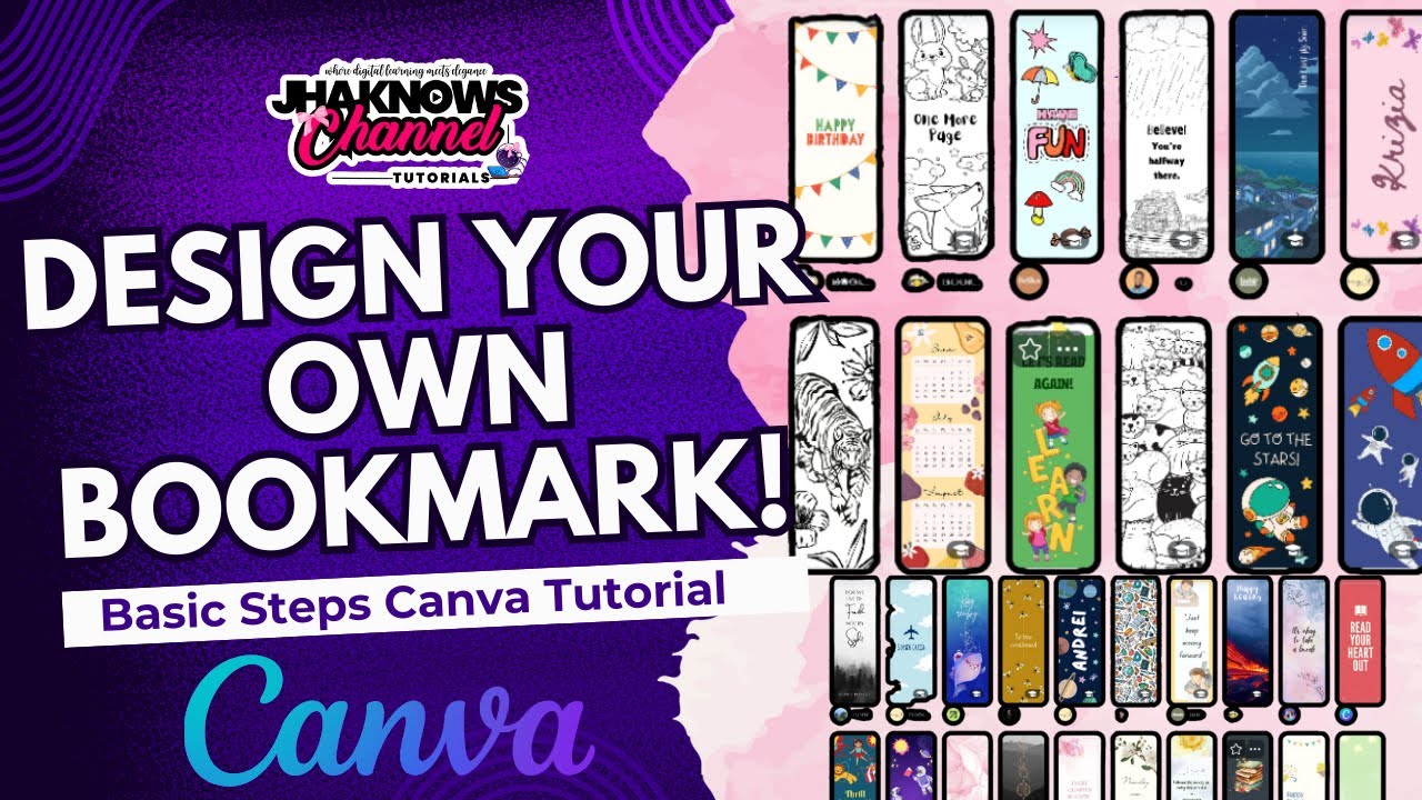 Paano gumawa ng Bookmarks gamit ang Canva?| Digital Product Ideas| Easy ...