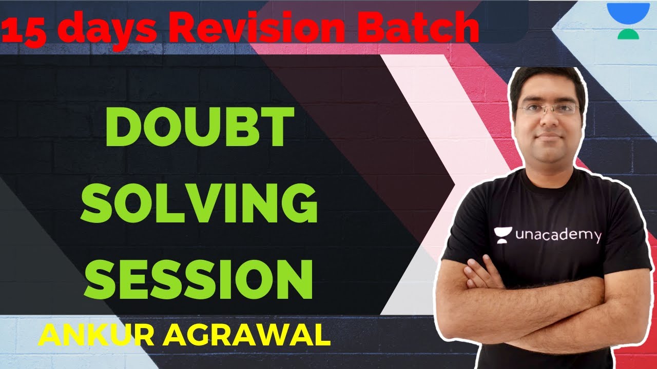 DOUBT SOLVING SESSION | 15 days Revision Batch | JUST CA Foundation ...