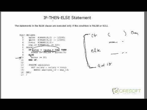 PLS-7: PL/SQL Selection Control Structure - YouTube