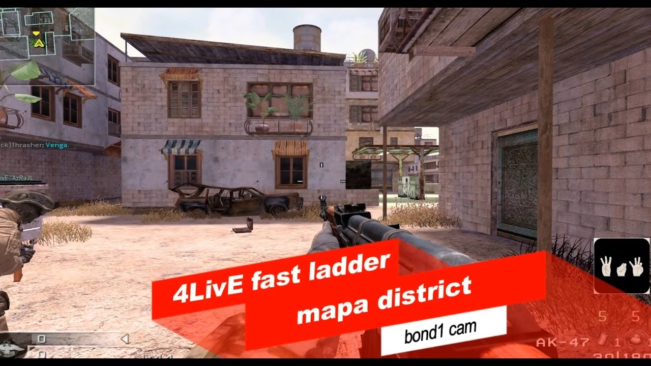 Call Of Duty 4 ladder 4LivE mapa district - YouTube