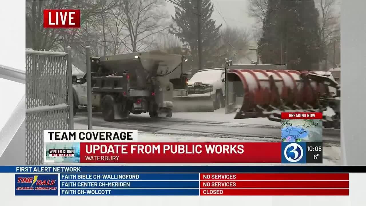 Watertown public works update as of 10 a.m. - YouTube