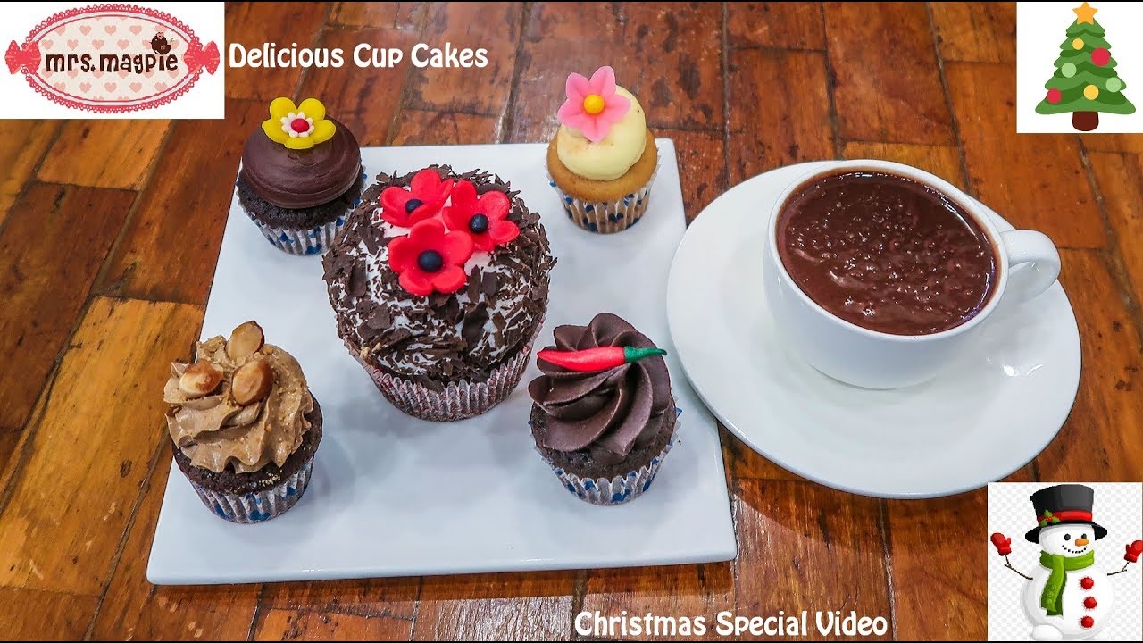Mrs. Magpie Delicious Cute CupCakes, Kolkata || Christmas Special Video ...
