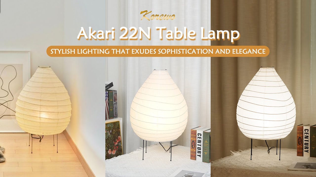 "Timeless Elegance: The Akari 22N Table Lamp in Action!" @korewolamp ...