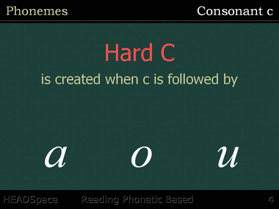 Consonant c - YouTube