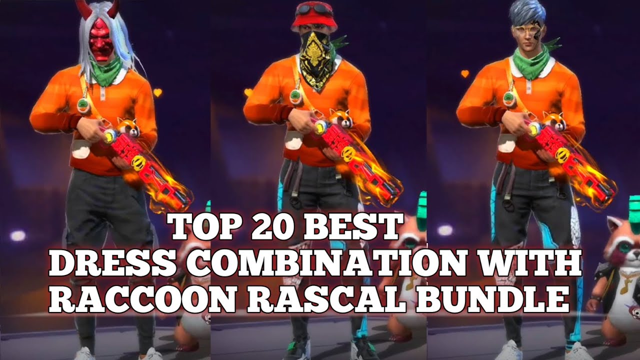 TOP 20 BEST DRESS COMBINATION WITH RACCOON RASCAL BUNDLE😀 - YouTube