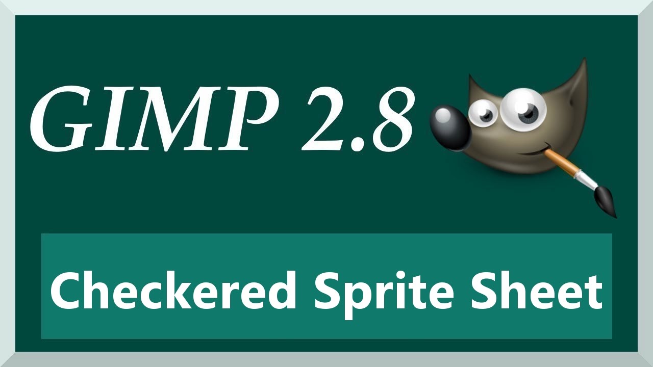 How to Create A Checkerboard Spritesheet Template in GIMP 2.8 - YouTube