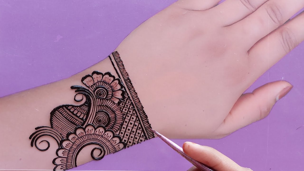 Easy Bharva Indian Mehndi Design Trick 2023|| Front Hand Simple ...