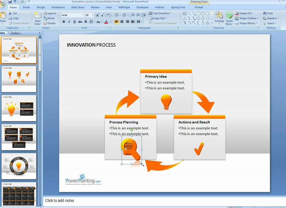 How to add reflection and create a chart in PowerPoint - YouTube