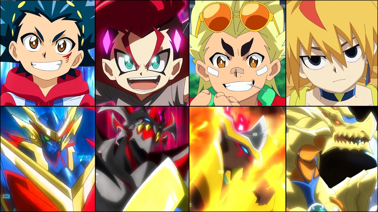 FREE VS BELL VS VALT VS RANZO! Beyblade Burst DB Battle Royale ...