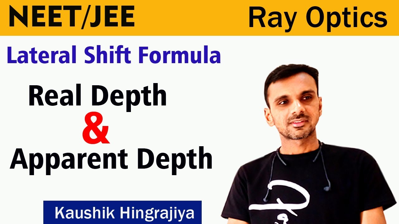 Ray Optics-5 , Lateral Shift, Real and Apparent depth - YouTube