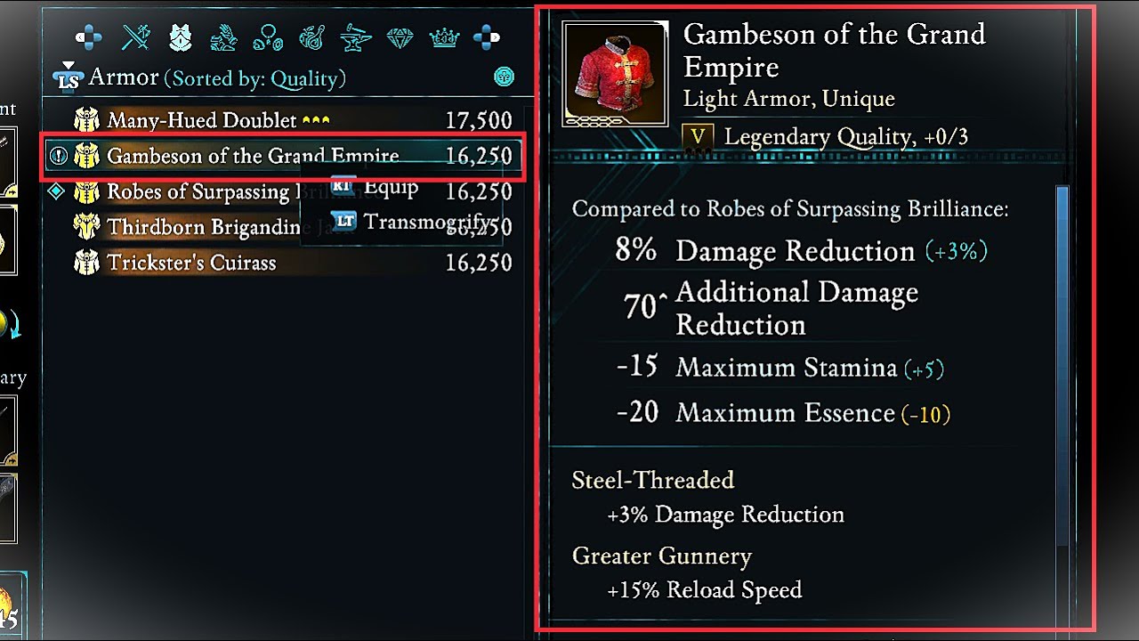 Avowed LEGENDARY ARMOR from GOOD CHOICE Escape Plan QUEST Reload Speed ...
