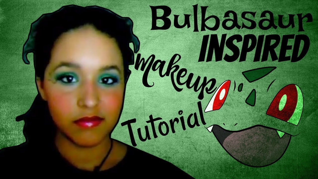 Pokemon: Bulbasaur Inspired Makeup Tutorial (NoBlandMakeup) - YouTube