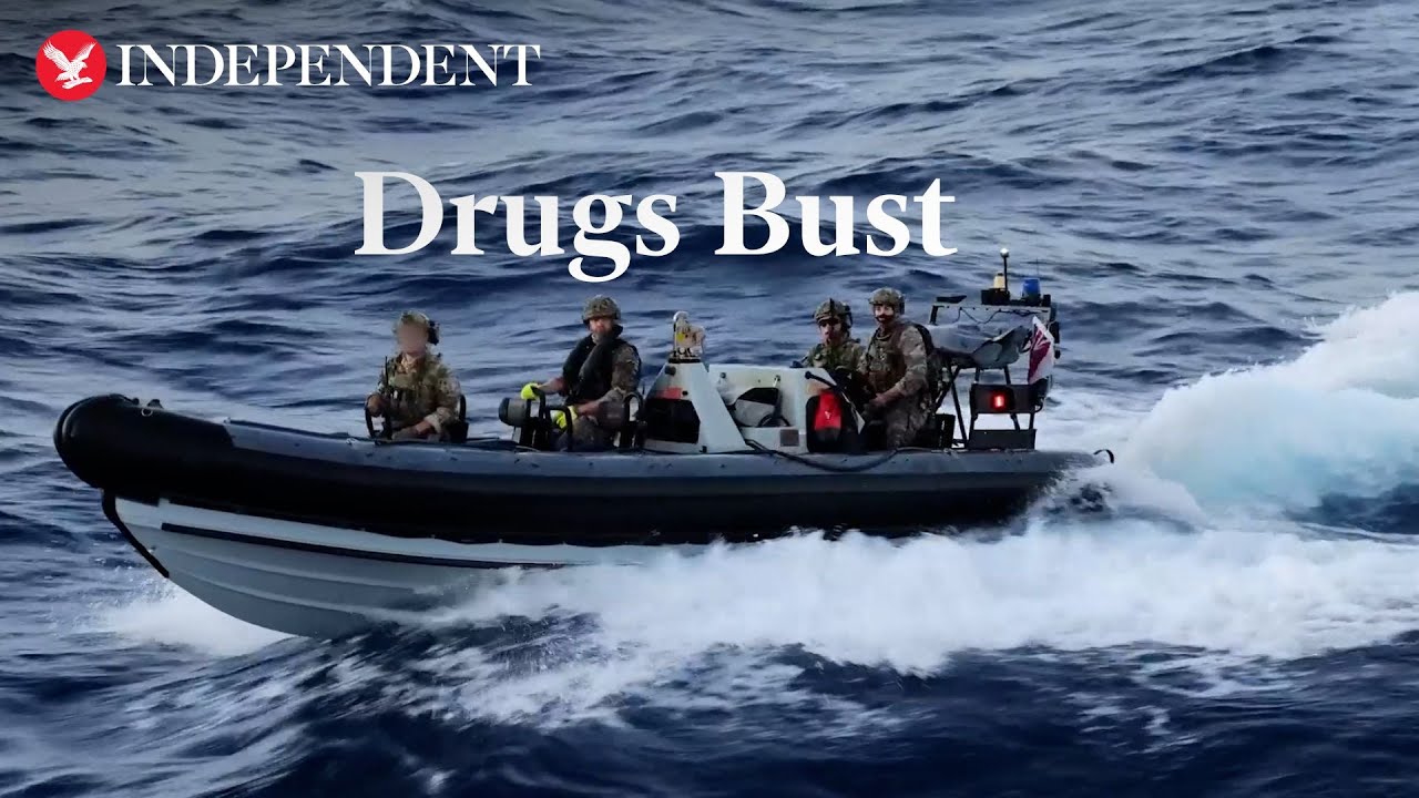 Royal Navy warship seizes more than £40m of cocaine in Caribbean Sea ...