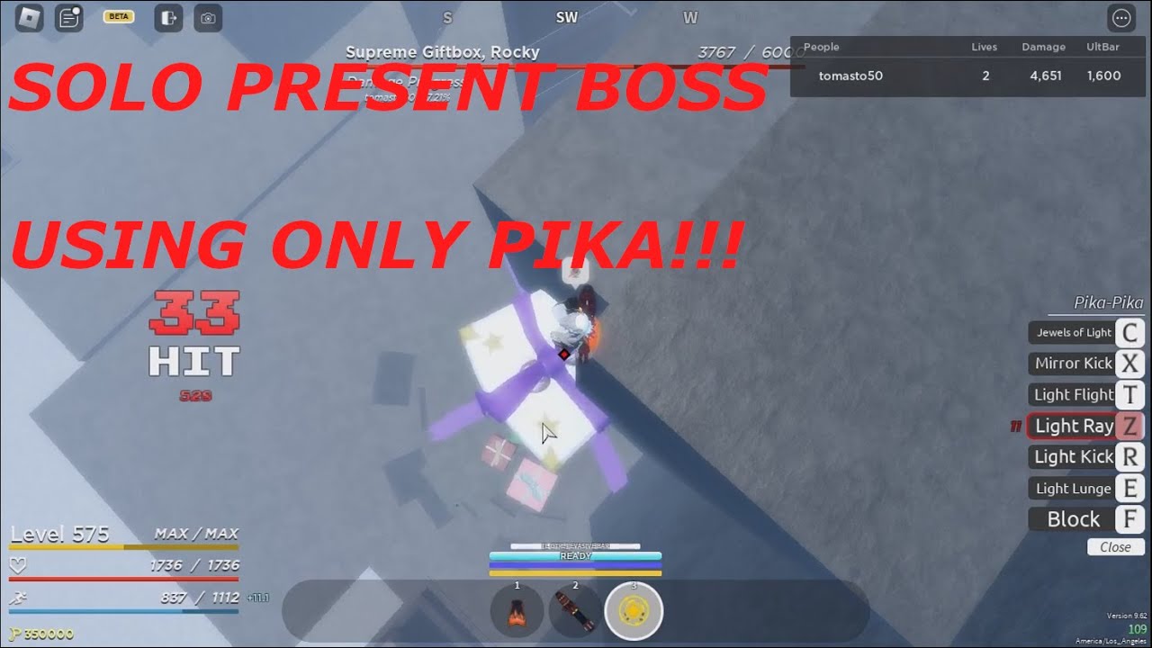 [GPO] EASIEST WAY TO SOLO PRESENT BOSS USING ONLY PIKA - YouTube