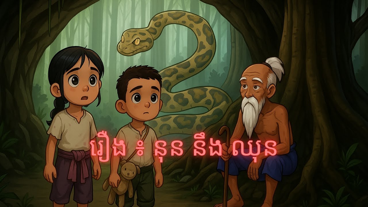 រឿង ៖ នុន នឹង ឈុន | angkor animation | podcast | - YouTube